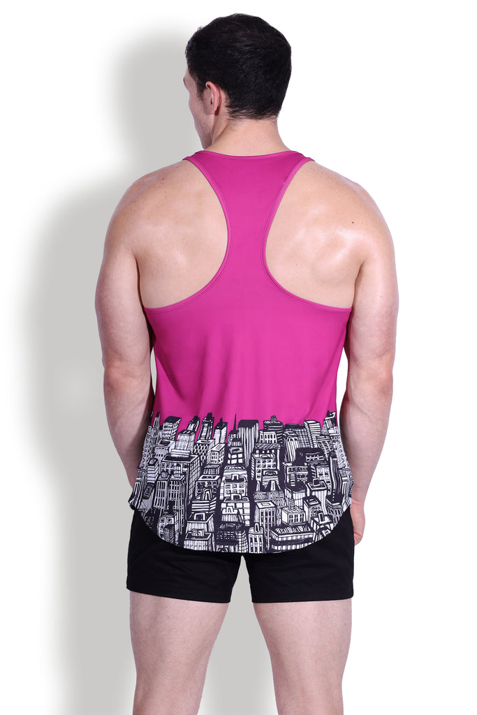 Feel-Me Scoop Bottom Tank - Purple Skyline – JJ Malibu